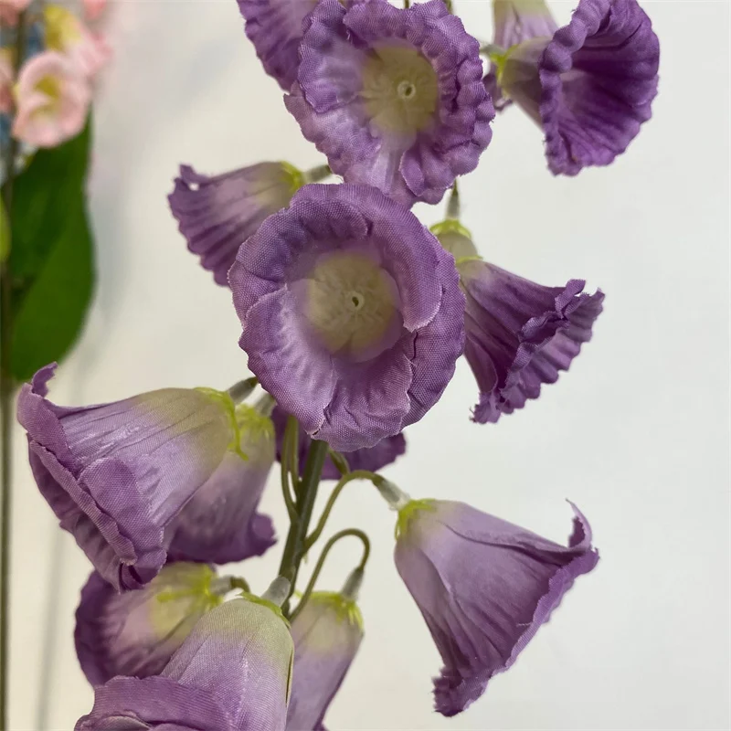 YOPIN-3573 Hot Selling Silk Bluebell Long Stem Artificial Lily of the ...