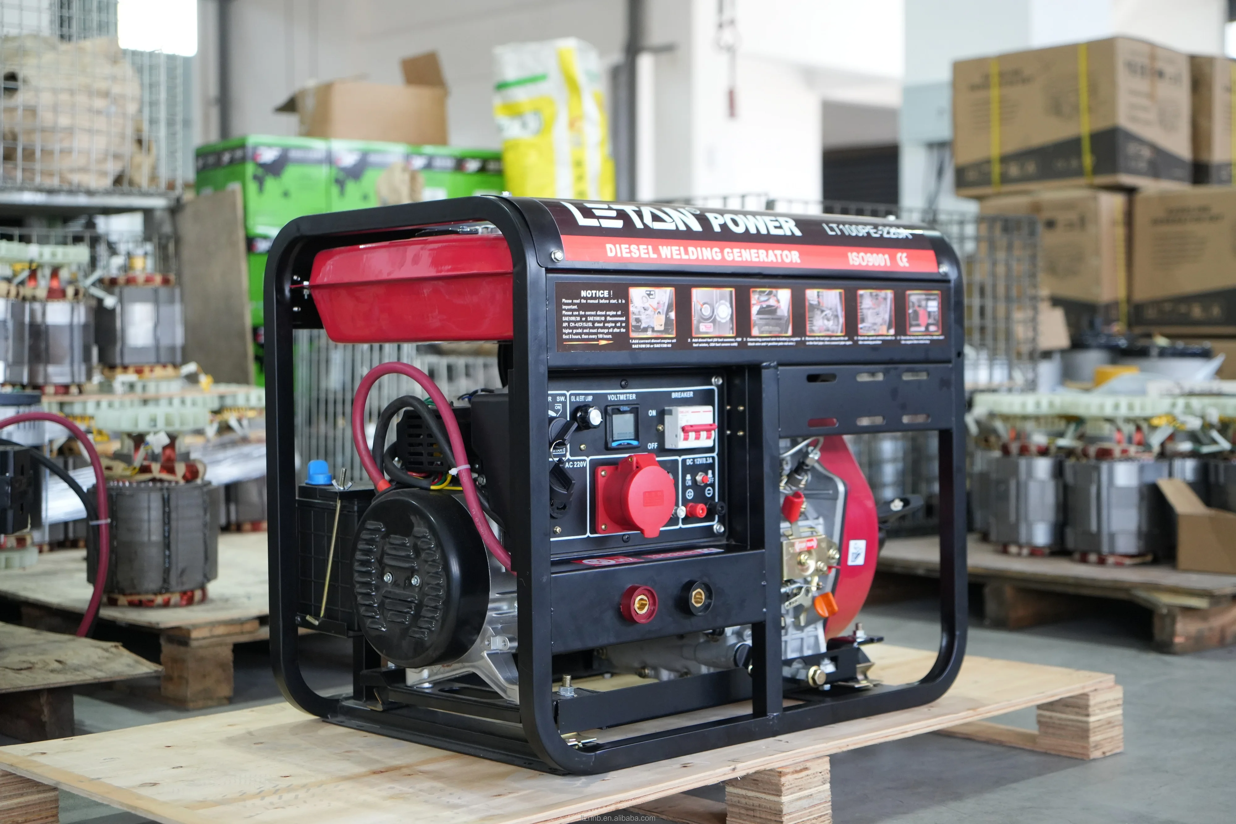 LETON Power 100A 200A 250A 10kva Diesel Welder Generator