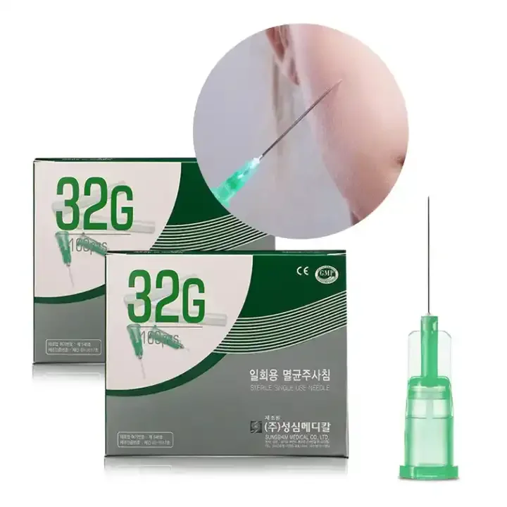 Single Use 32g Mesotherapy Needles 32g 6mm Micro Needles Hypodermic 32G ...