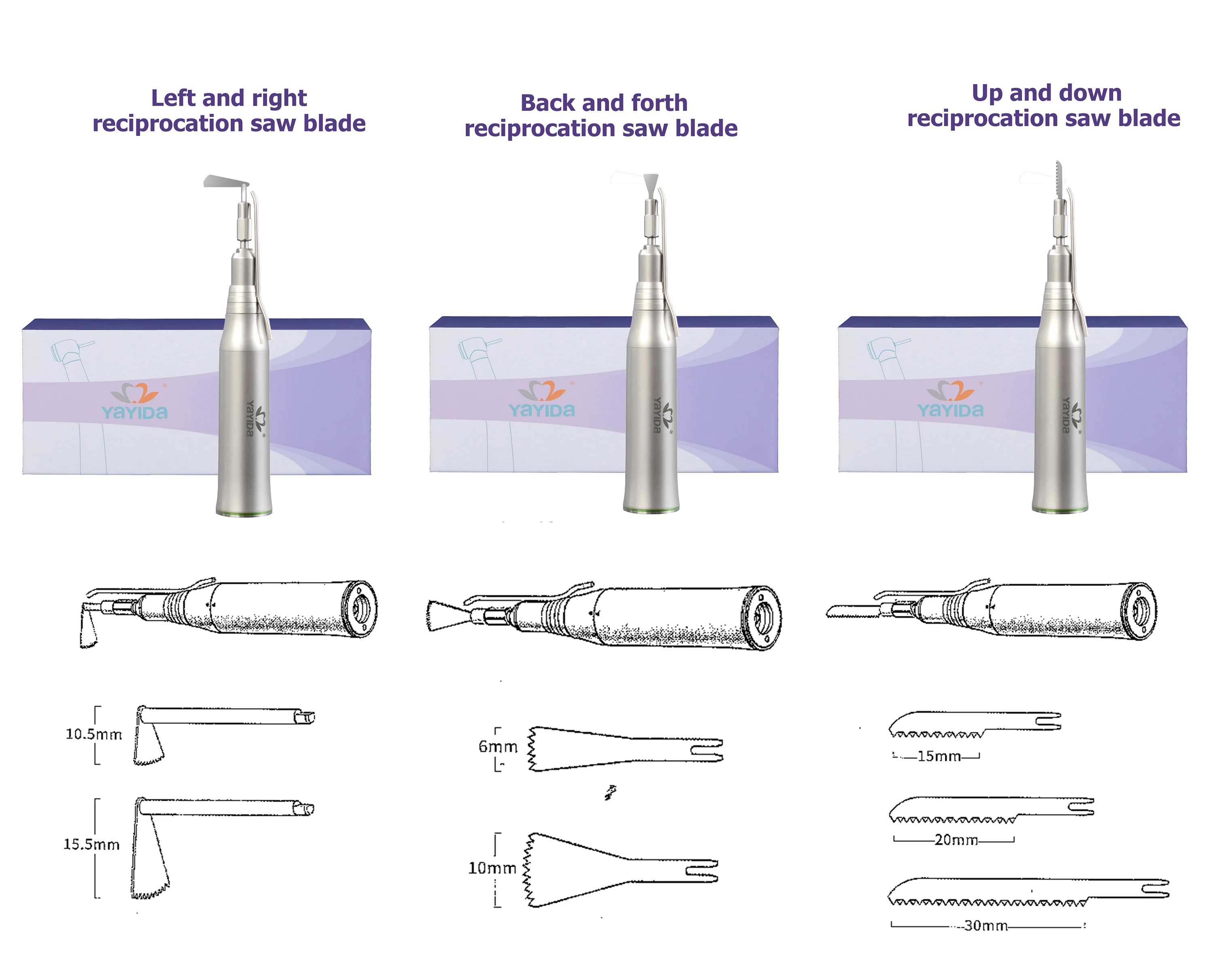 YAYIDA Dental Surgery Saw Handpiece - Efficient Bone Cutting
