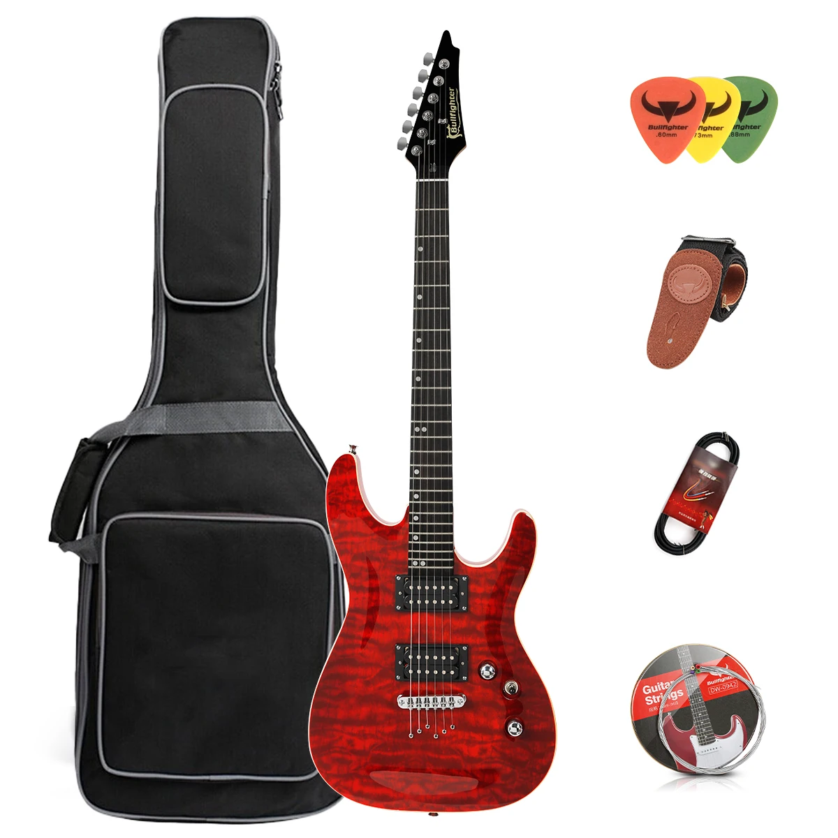 Bullfighter D-170 - Vintage Electric Guitar with Flamed Maple