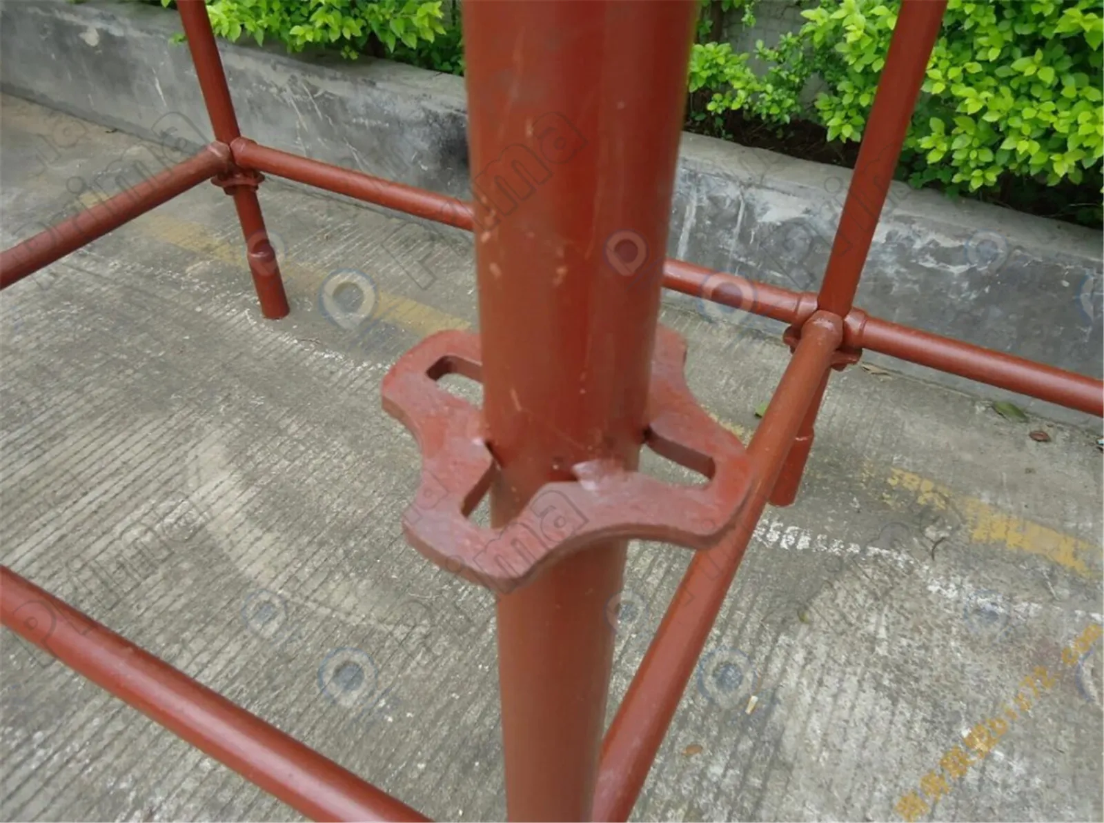 3m Post Round Buckle Scaffolding Base Wall Ringlock Scaffolding ...