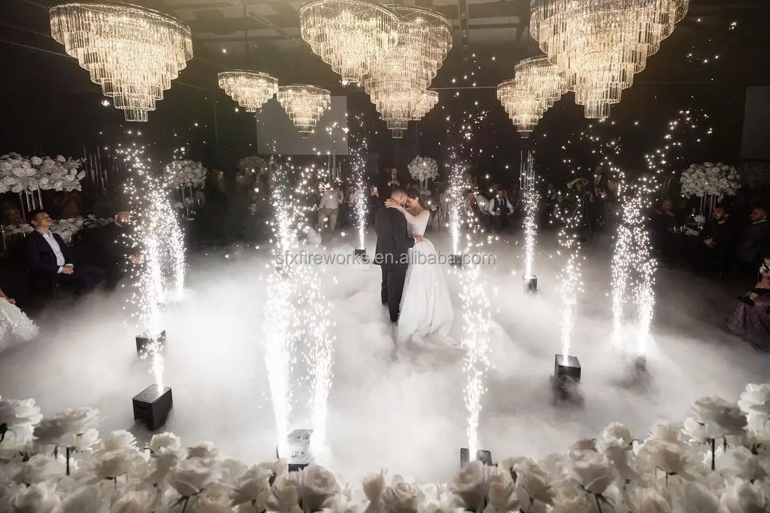 Dual Head Rotation Sparklers Fireworks Cold Flame Sparkuler Spin ...