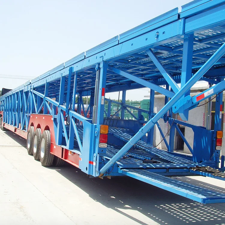 Manufacture Provide New 3axle Semi-trailer Chassis 8units Car Carrier ...
