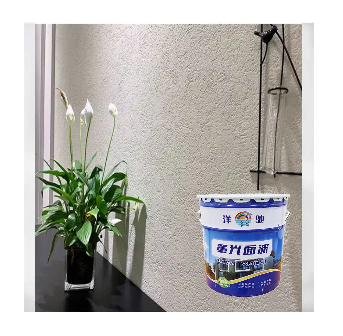 Building Wall Dust-proof Finish-coat Paint For Imitation Stone Coating ...