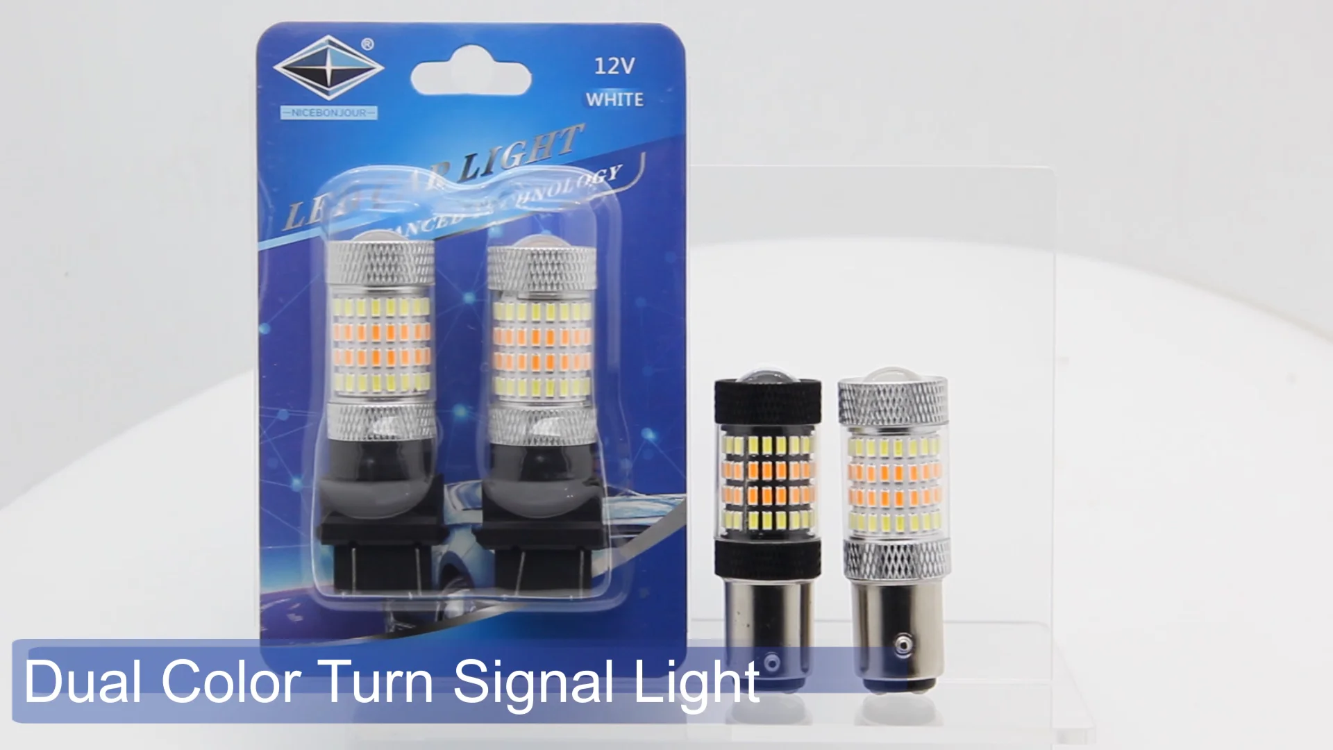 High Quality White Yellow Switched Led Canbus Foco 1156 1157 T10 T20 ...