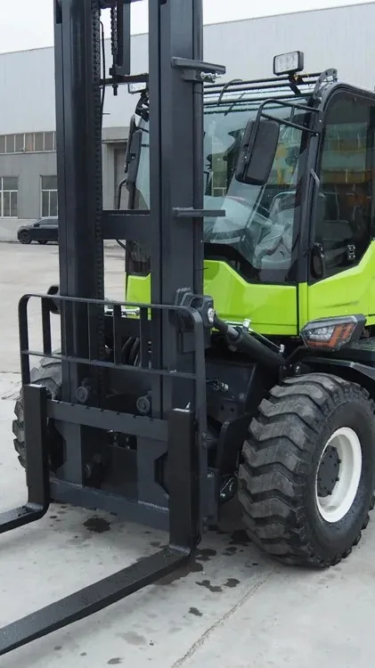4wd Off-road Construction Site Forklift 3 5 8 Ton Capacity Diesel Engine With Side Shift ...