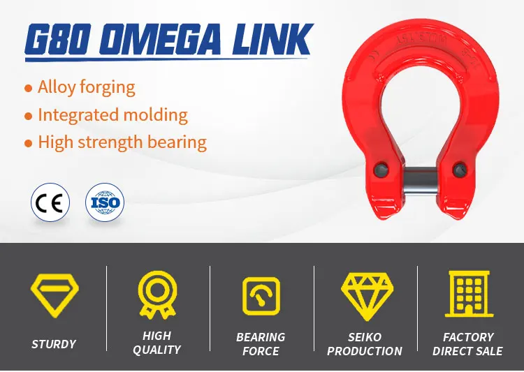 Lifting Sling Drop Forged G80 Omega Chain Connecting Link - Buy G80 ...