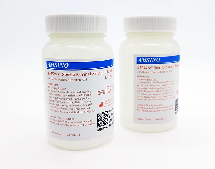 Factory Supply 100ml Sterile Normal Saline for Wound Care