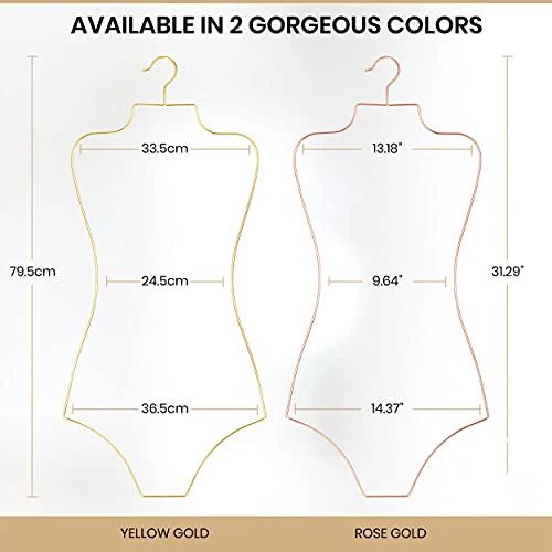 Functional Metal Bikini & Lingerie Wire Hangers for Swimsuit Display