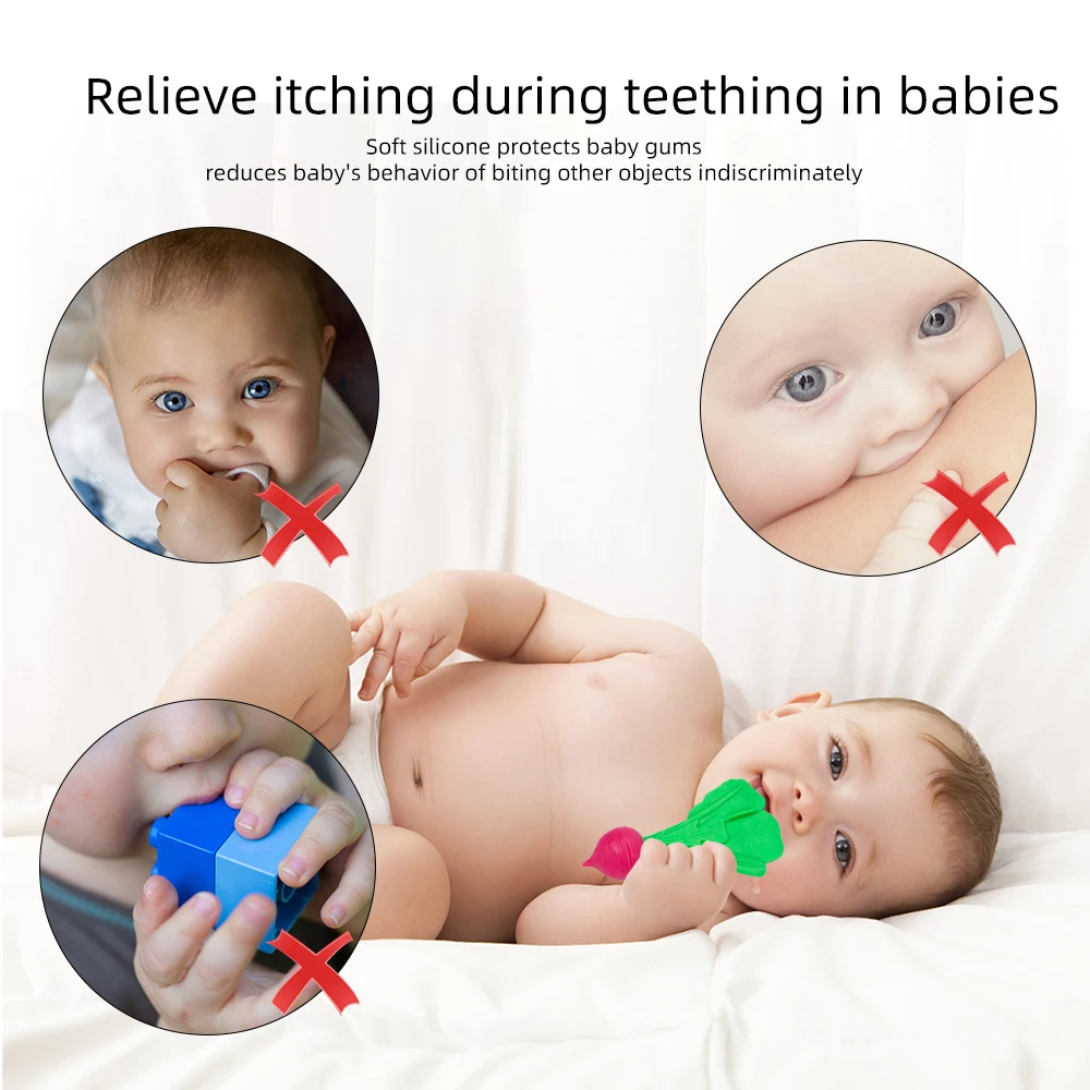 Customized Manufacturer Soft Vegetable Baby Teething Toys Bpa Free ...