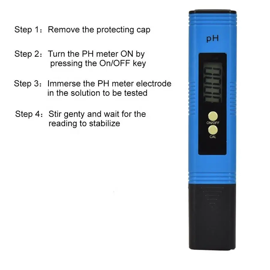 0-14 Ph Big Screen Digital Ph Meters Water Quality Tester - Buy Ph ...
