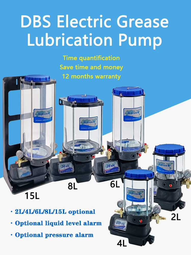 DBS-4-2C 12VDC/24VDC automatic grease lubrication pump for centralized ...