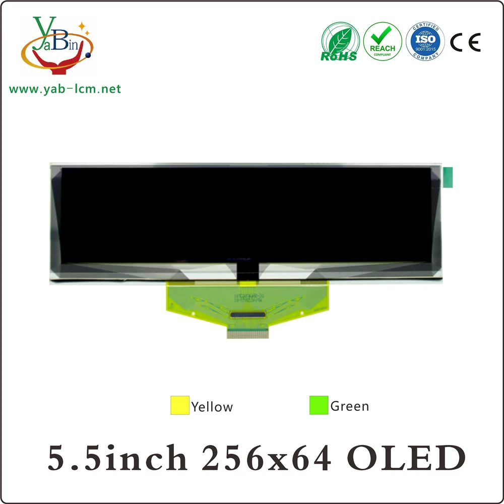5.5 Inch Oled Displays 256x64 Monochrome Oled Display For Industrial ...