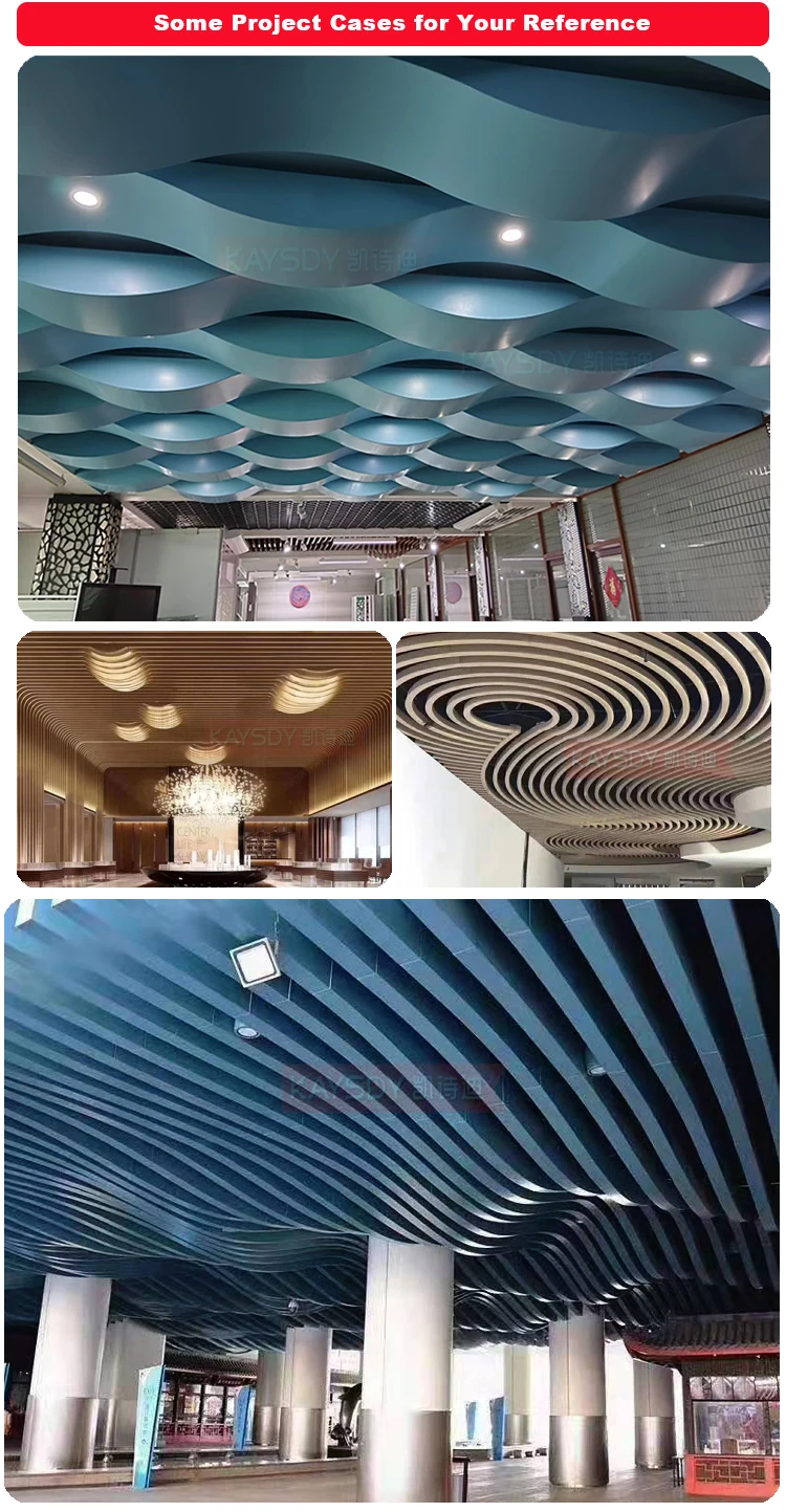 Shop Supermarket Mall Hall Decorative Aluminum Strip Baffle Linear ...