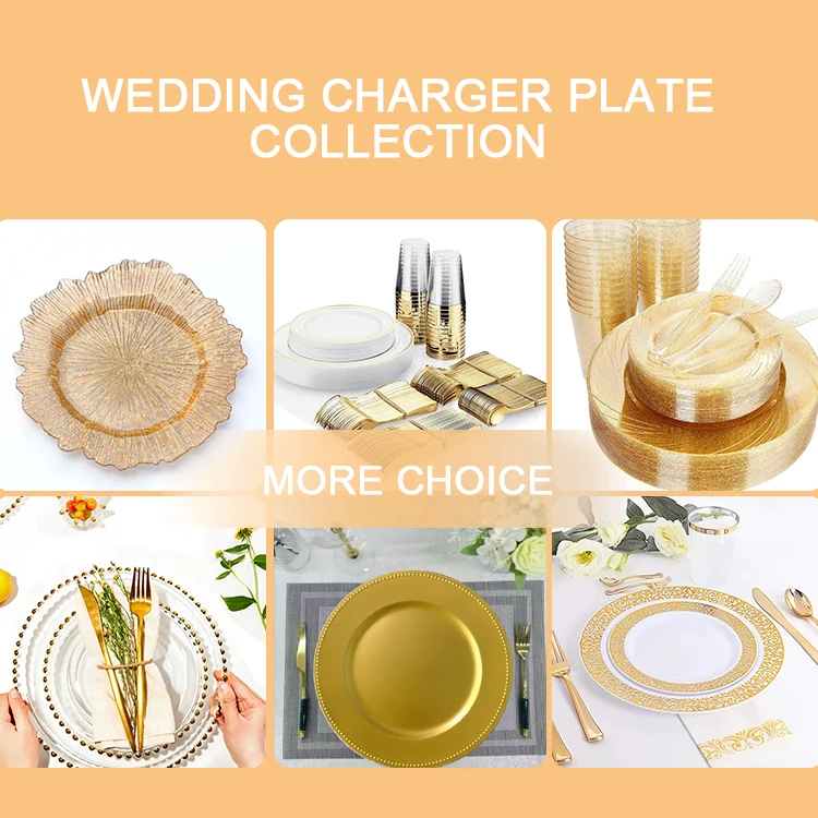 Wholesale 13 Inch Dinner under Plate Clear Plastic