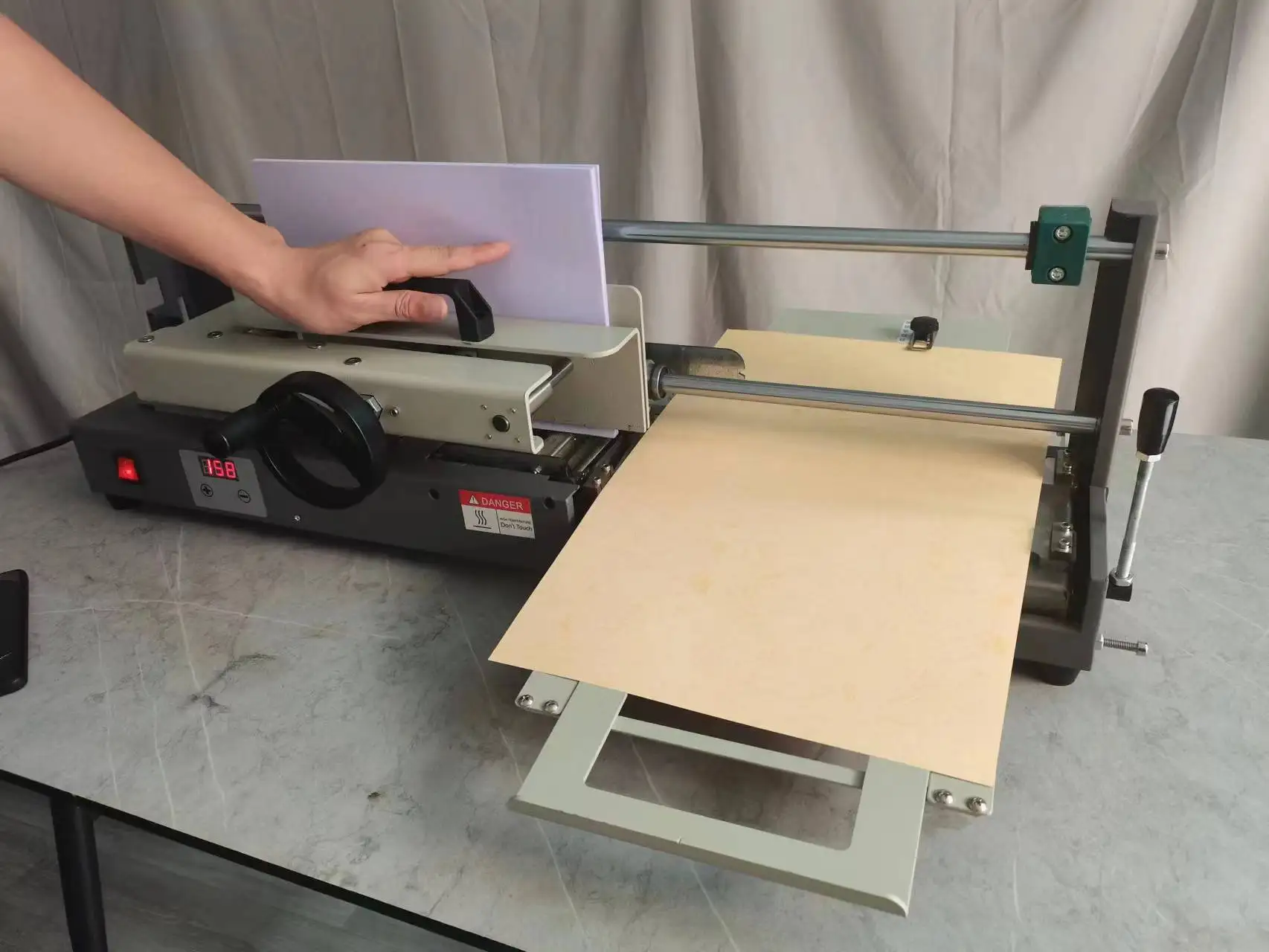 Hardcover Book Binding Machine - Manual Hot Melt Glue