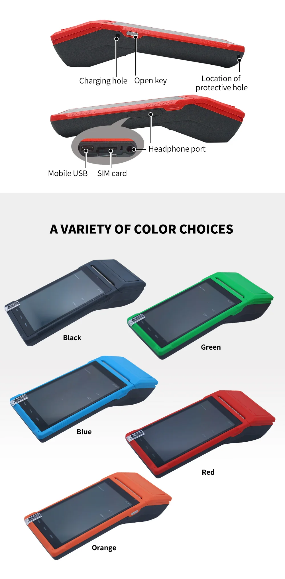 Newpas Q1 Thermal Printer Integrated Handheld Android Mobile Pos ...