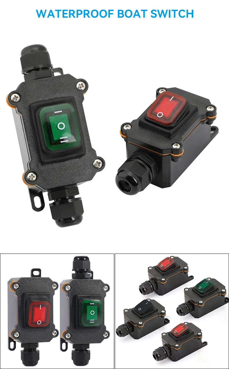 25A Waterproof IP65 2 Position ON-OFF Switch for Lamps