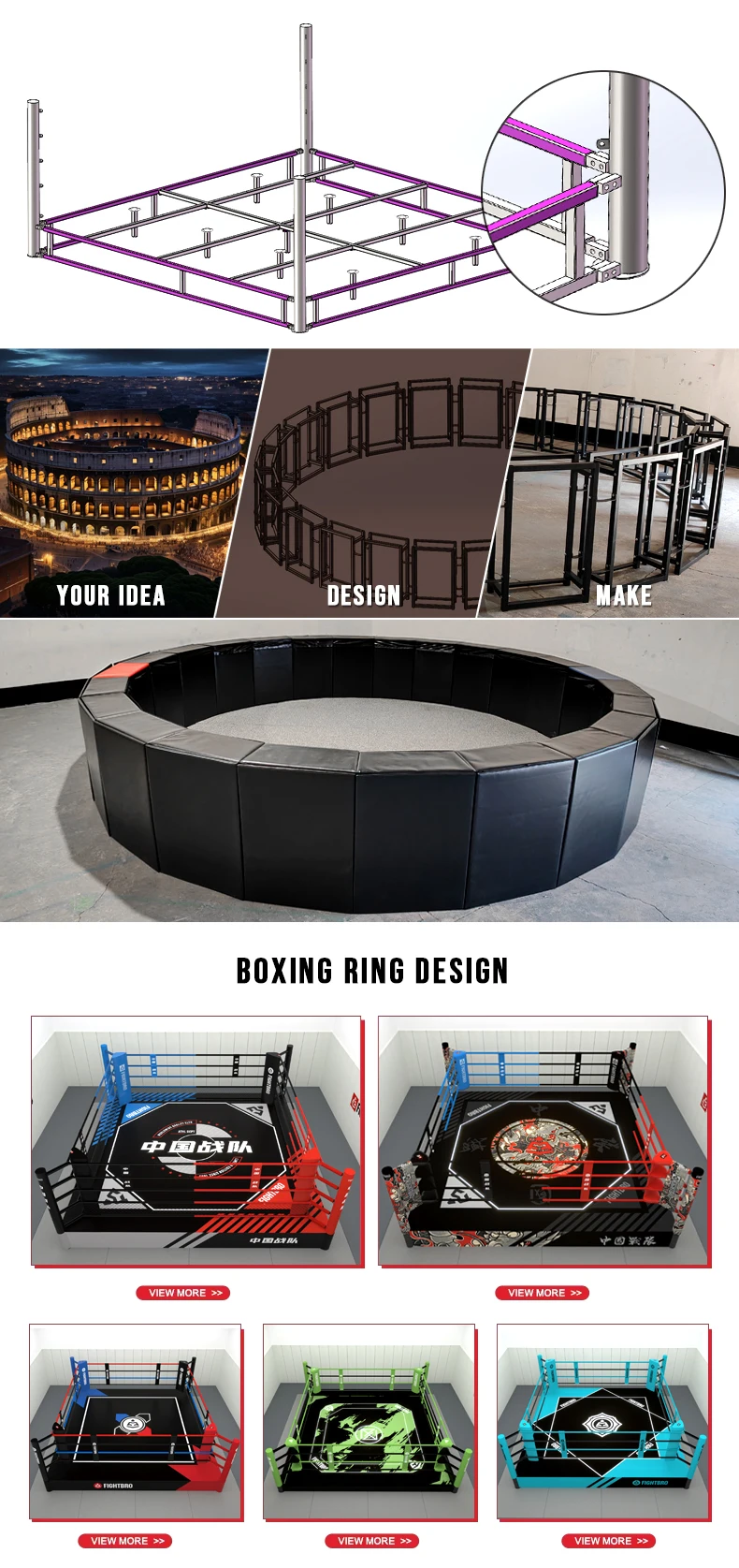 FightBro EMM MMA Ring Boxing| Alibaba.com