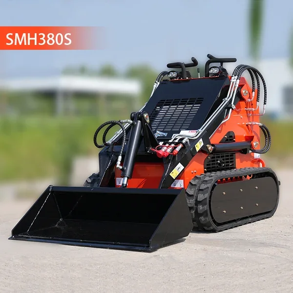 Strong Power Mini Diesel Forestry Mulcher Snow Blower Ride On Skid ...