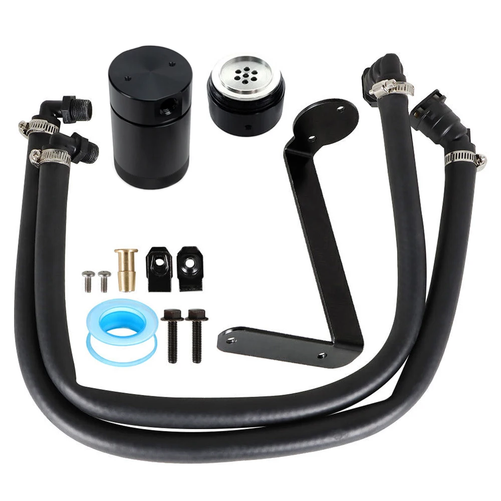 Oil Catch Tank for Ford F150 2.7L 3.5L 5.0L Aluminum Oil Separator Oil ...