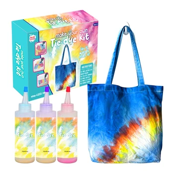 Wholesale Art Set Tie Dye Tote Bags Fabric Paint Set One Step Kids Diy ...