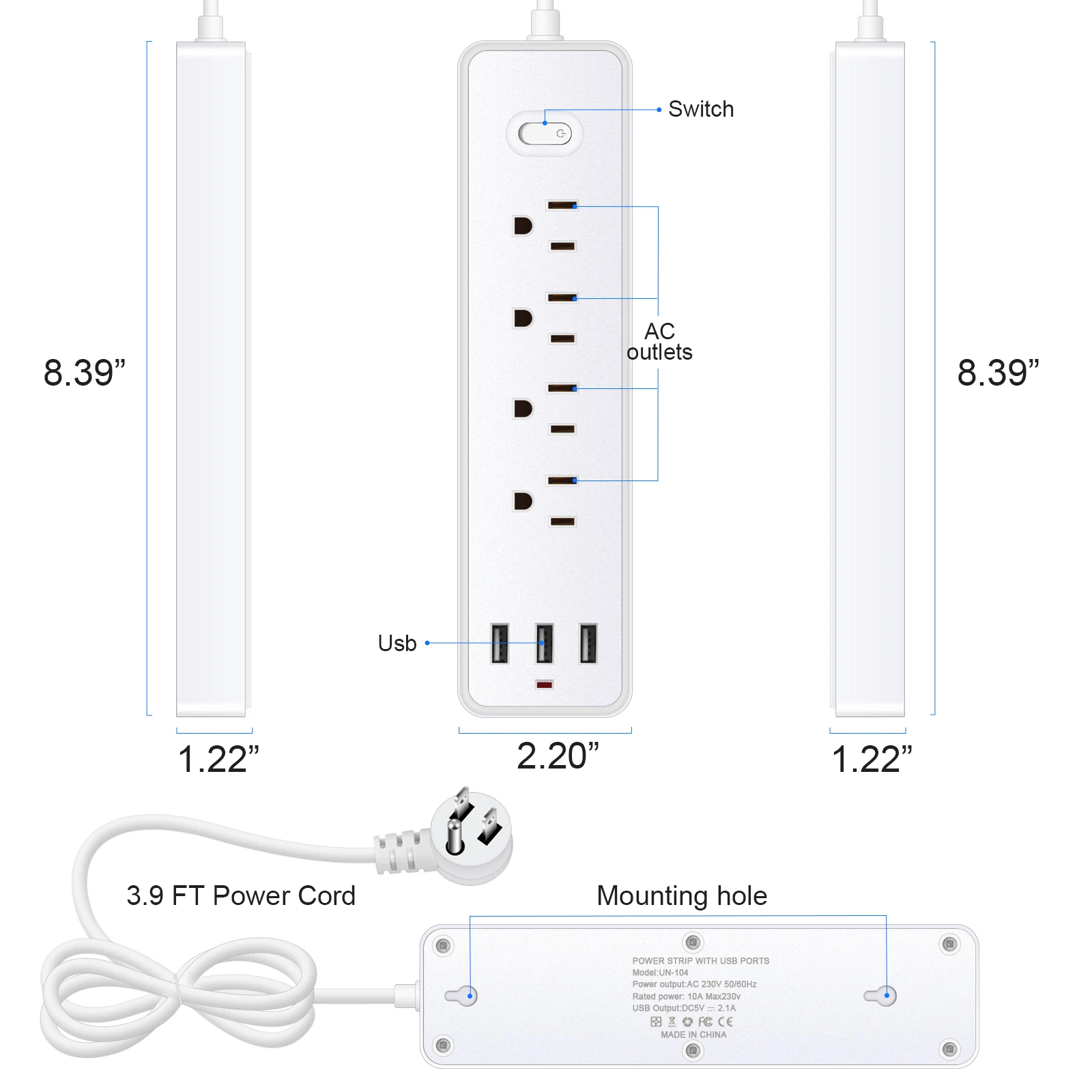 US Standard Plug Surge Protector - Reliable Power Solutions