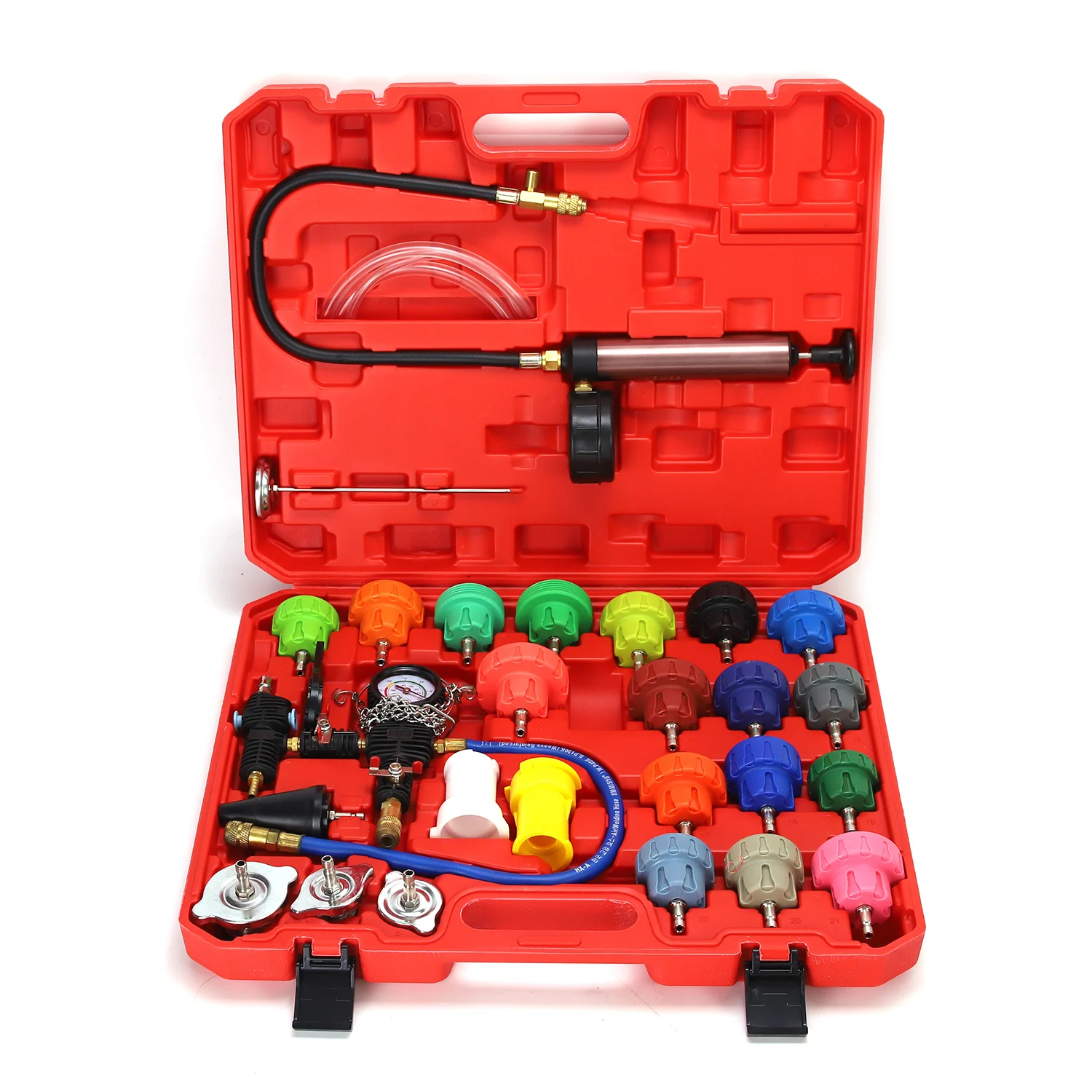 28-piece Radiator Vacuum Pressure Gauge Tester Cooling System Tool ...