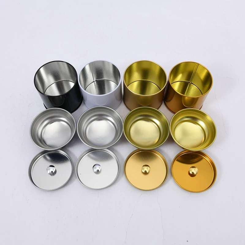 Custom Printed Food Grade Tin Cans - Airtight Round Tea Caddy 25g/50g ...