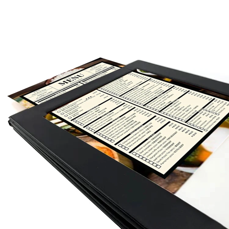 Restaurant Menu Display 2 View Table Tent Led Menu Board Led Menu Led ...