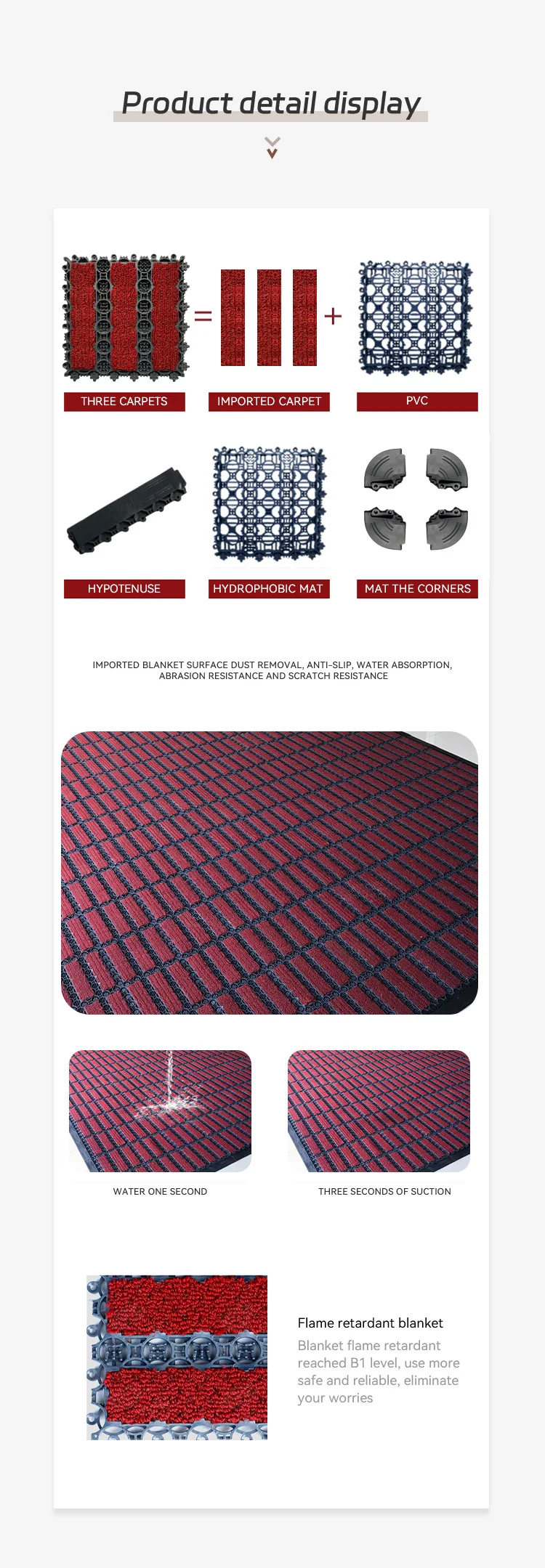 Interlocking Pvc Modular Mat For Home Or Picnic Outdoor Entrance Floor ...