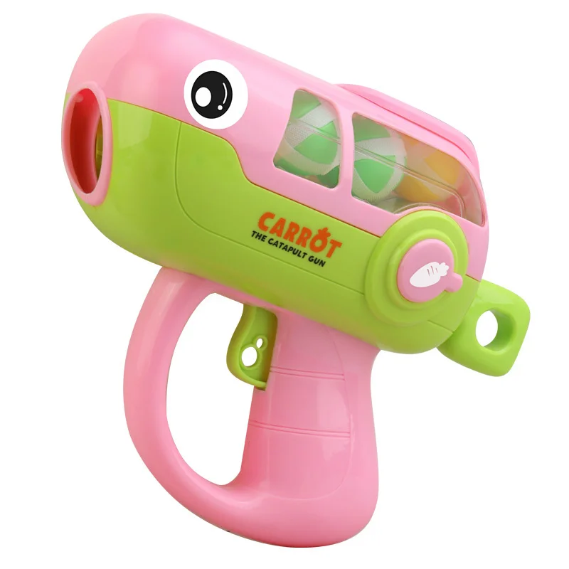New Children Funny Carrot Shooting Sticky Balls Cute Carrot Gun Fidget ...