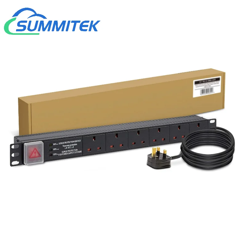 1u Pdu Server Rack Power Distribution Unit 2/4/6/8/14 Way 10a 16a 230v ...