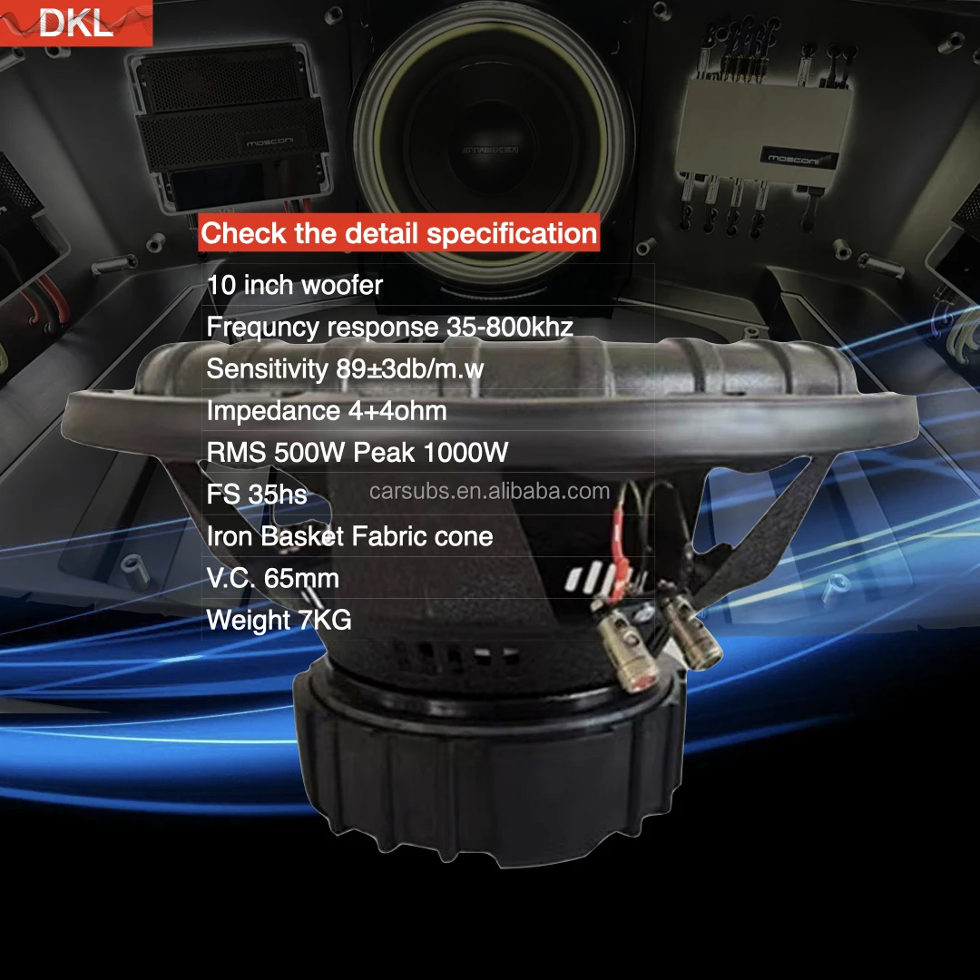 Car Spl Subwoofer Speaker 10 Inch Competition Sub Rms 500w Strong Punch Bass Speaker 10" 1000w ...