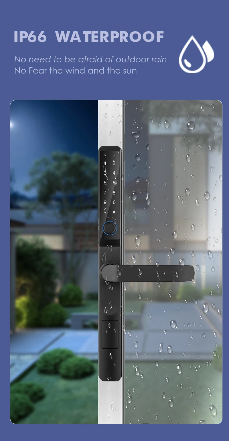 Cerradura Electronica Inteligente Rfid Tecl Para Puerta Impermeable De ...