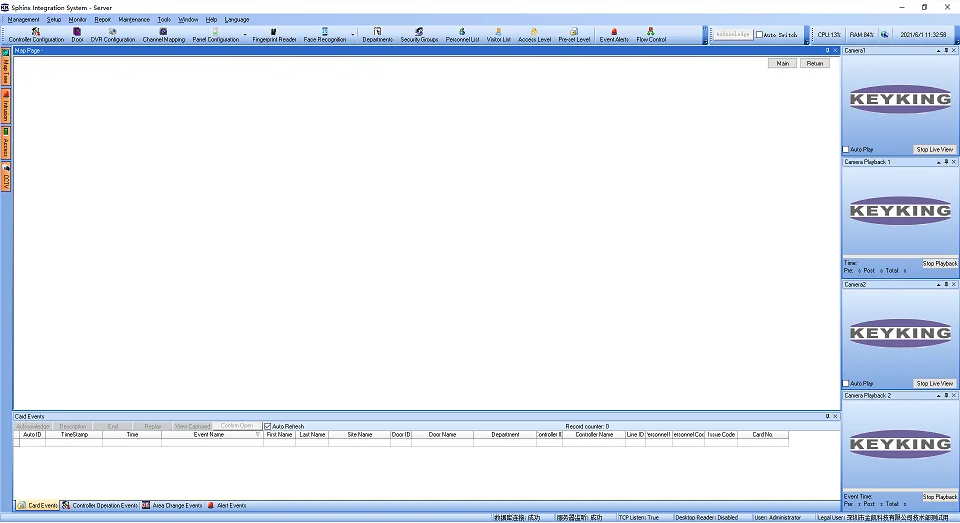 Keyking China High Precision KEYKING Sphinx Access Control System Software