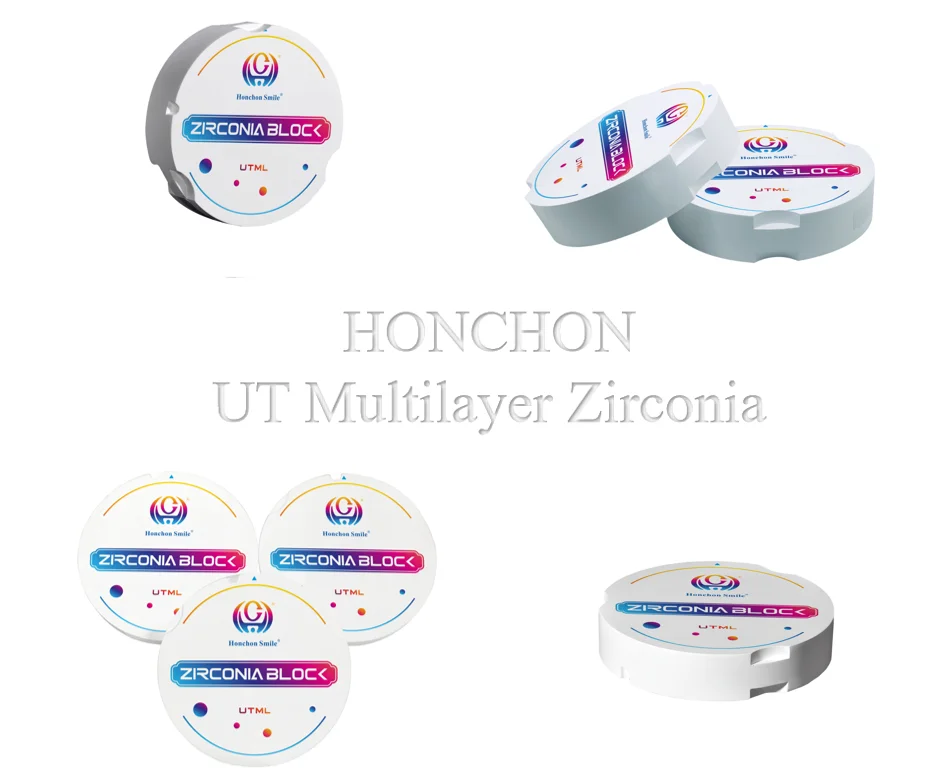 Dental Zirconia 49% Ultra Translucent Multilayer Block For Anterior ...