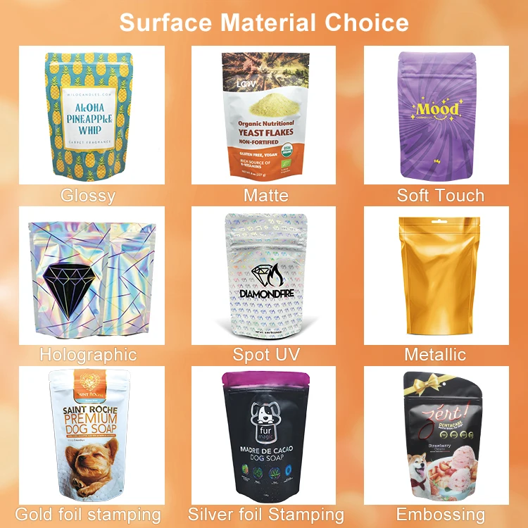 Heat Seal Stand Up Pouch Custom Fishing Lure Packaging With Hang Hole ...