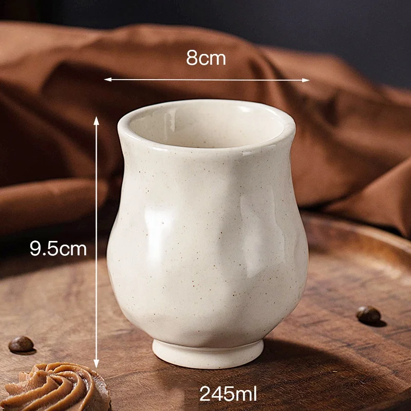 230 ML Custom Logo Pottery Matcha Latte Coffee Cup Drinkware Ceramic ...