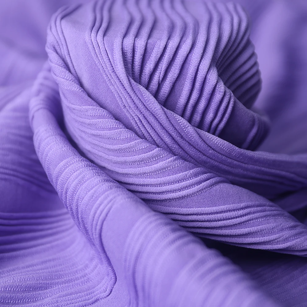 Large Wave Vertical Wrinkled Bubble Texture 3D Jacquard Embossed ...