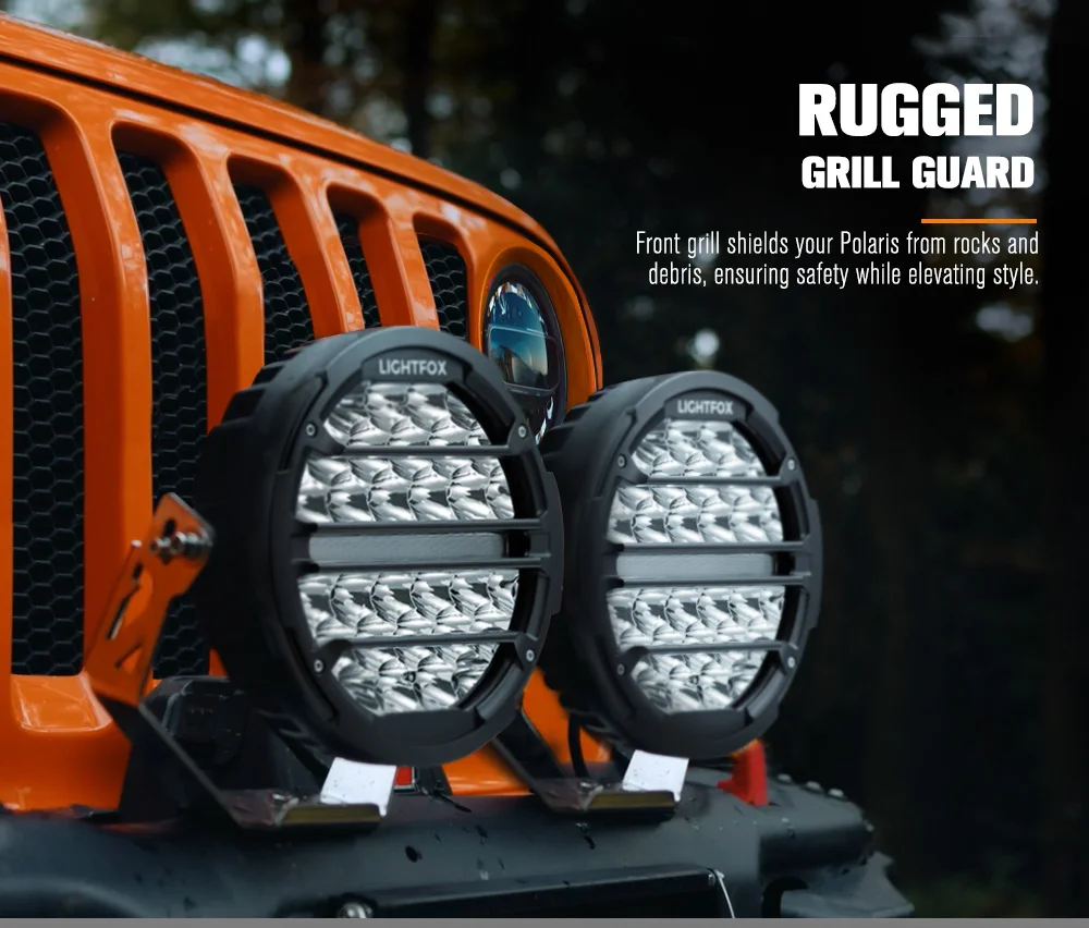 Lightfox 1660m 4x4 Offroad Spotlight Built-in Drl 9 Inch Led Driving ...