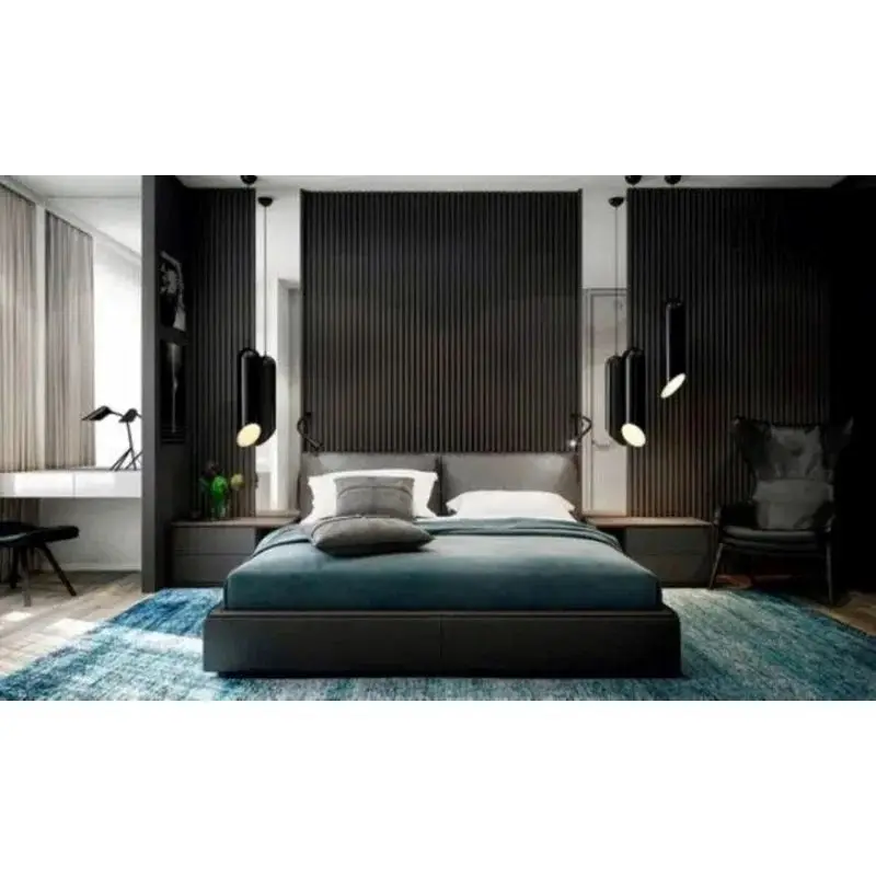 Wood Wpc Grille Wall Panel Indoor Eco-friendly Solid Wooden Decorative ...