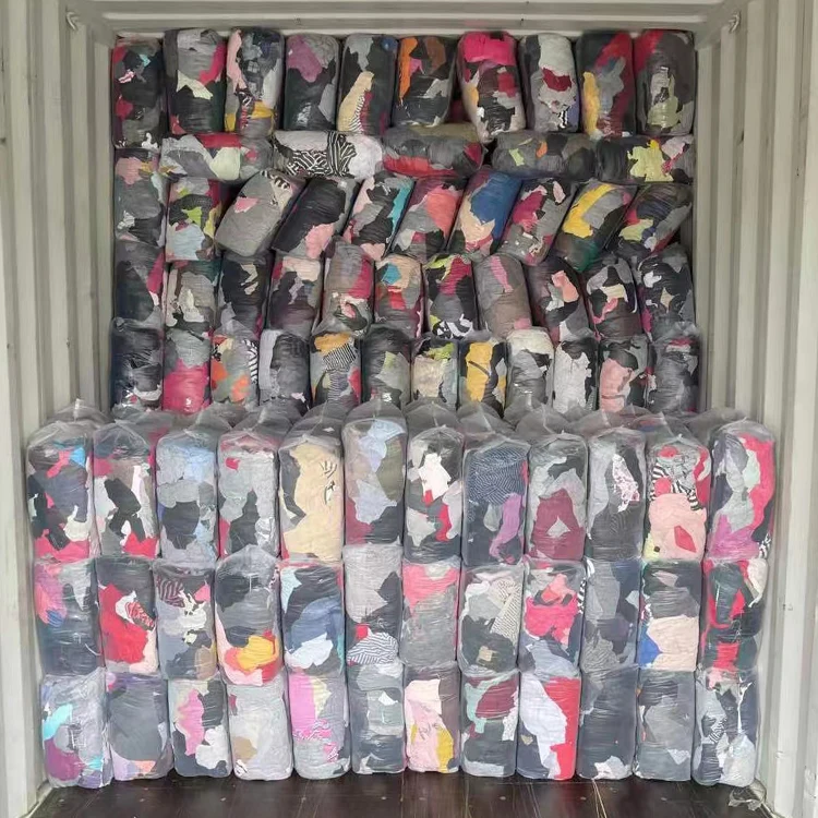 Cotton Fabric Cutting Textile Waste Industrial Wiping Cleaning Rags a ...