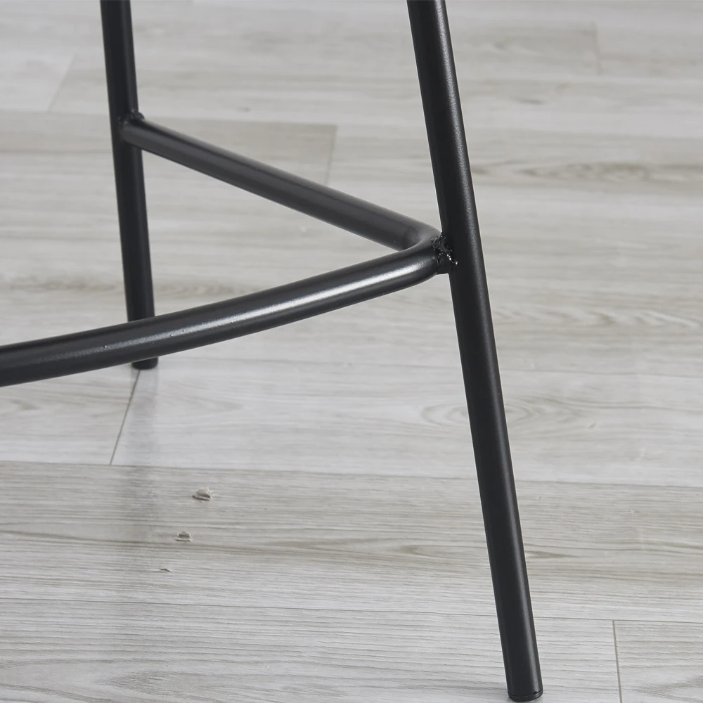 Cheap Price Free Sample Kitchen Counter Chair Metal Legs Pp Plastic Bar ...