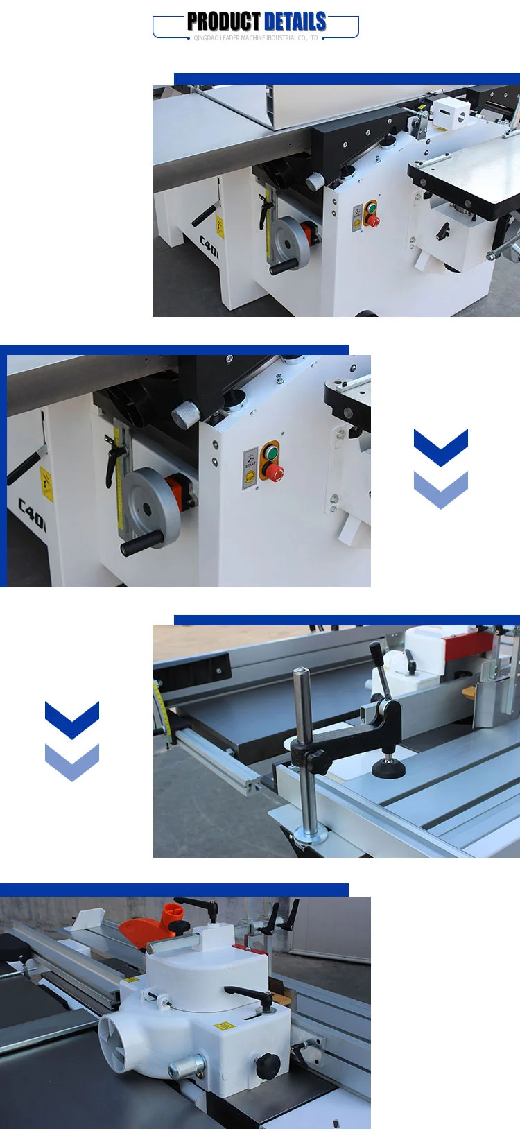 Italian Sicar C400 5 in 1 Combination Machine Planer Thickness Mortiser ...