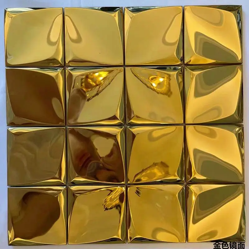 Pvc 3d Wallpaper 3d Wall Panel Diamond Wall Panel Gold Art Decorate ...