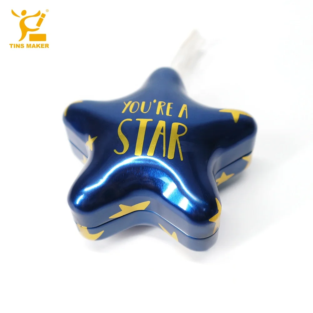 Wholesale Custom Print High Quality Empty Star Shaped Metal Tin Can ...
