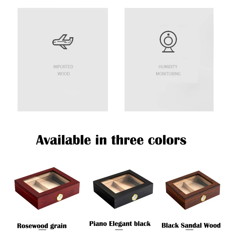 Wholesale Custom Laser Engraving Logo Luxury Humidor Box