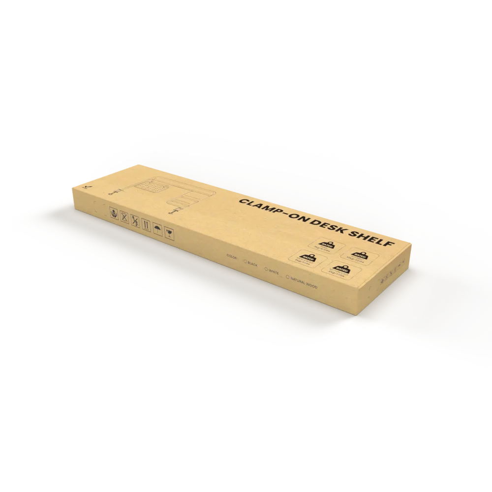 Stb-201 Clamp On Desktop Organizer Storage Shelf Rack Display Office ...